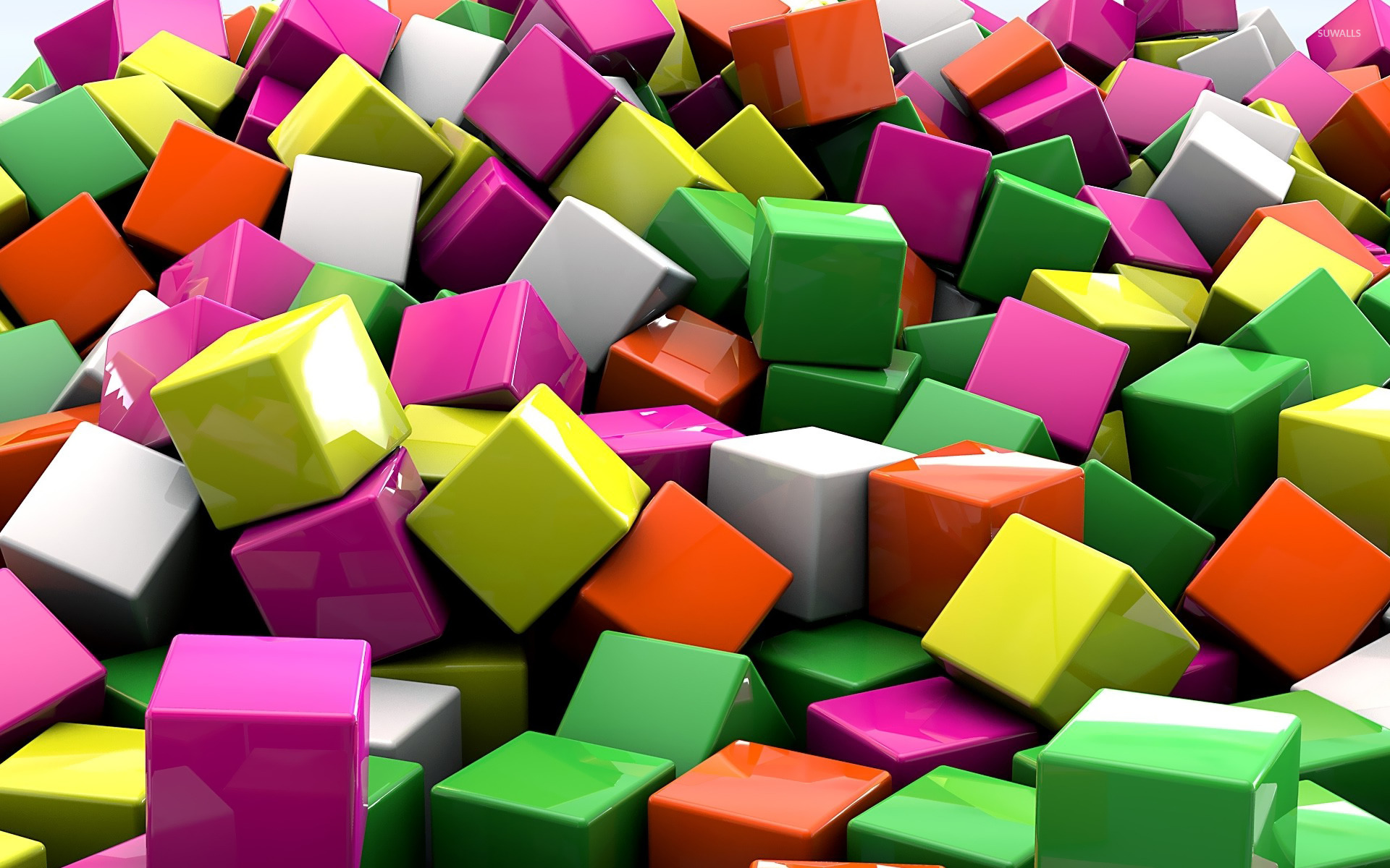 Colorful Cubes Wallpaper 3D Wallpapers 21654