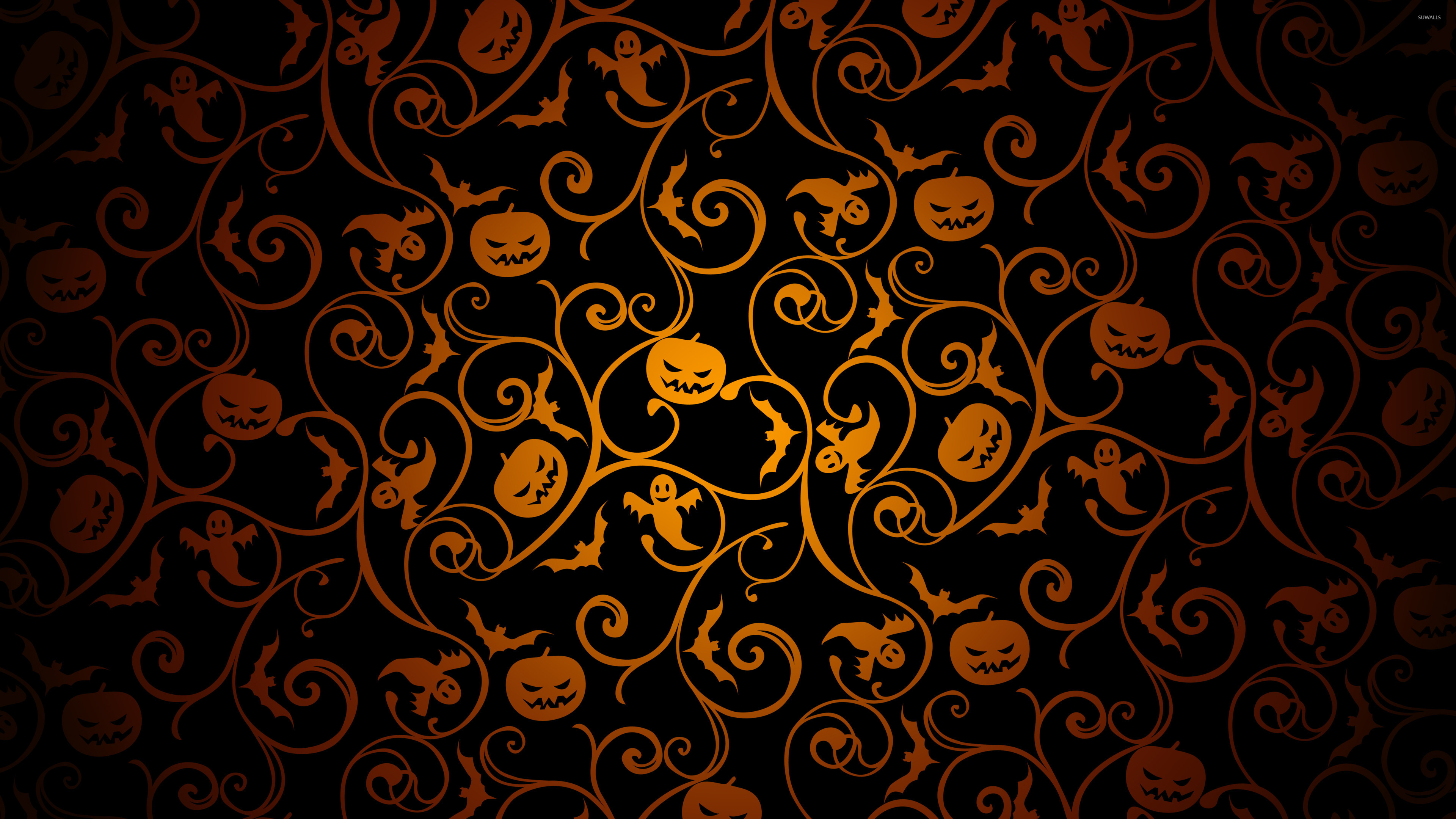 Halloween Pattern On Black Wallpaper Holiday Wallpapers 49233 Halloween Pattern On Black Wallpaper Holiday Wallpapers 49233